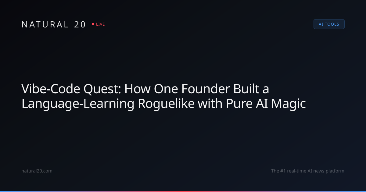 Vibe-Code Quest: How One Founder Built a Language-Learning Roguelike ...